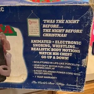 Telco | Holiday | Telco Vintage 99s Sleeping Snoring Santa | Poshmark